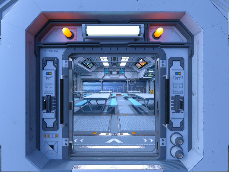 3D CG Rendering of Space Ship Stock Illustration - Illustration of ...