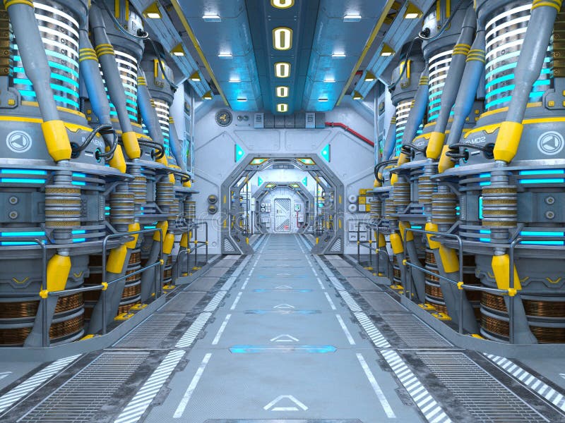 3D CG Rendering of Space Ship Stock Illustration - Illustration of ...