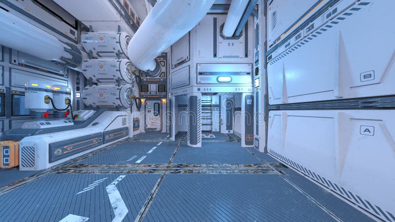 3D CG Rendering of Space Ship Stock Illustration - Illustration of 3dcg ...