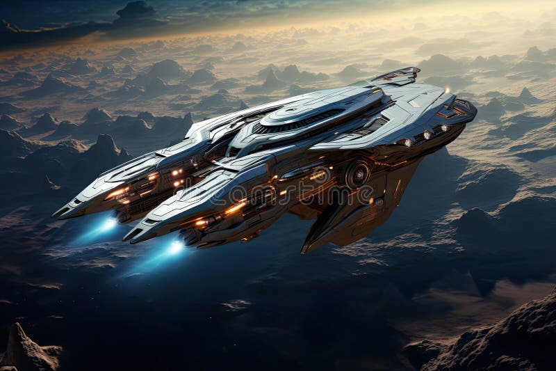 3D CG Rendering of Space Ship. High Resolution Image Gallery, AI ...