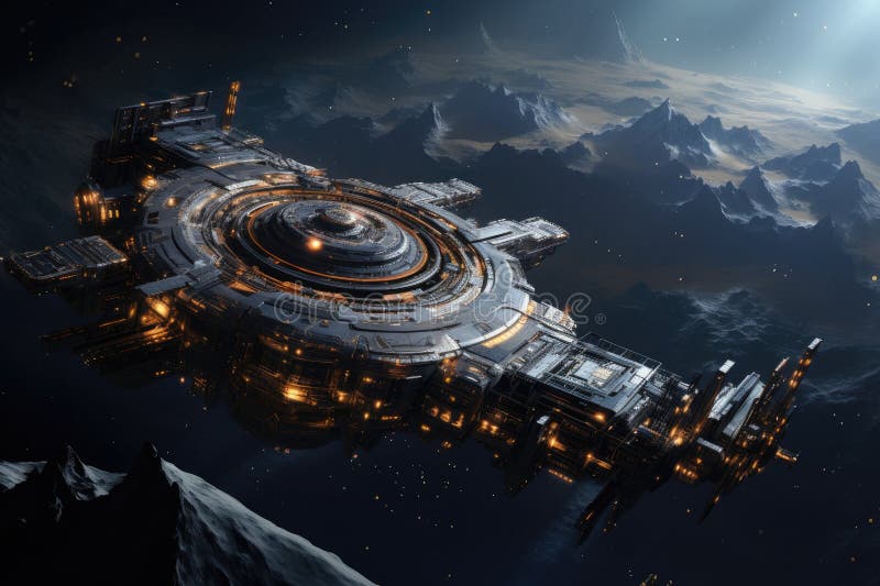 3D CG Rendering of Space Ship. High Resolution Image Gallery, a ...