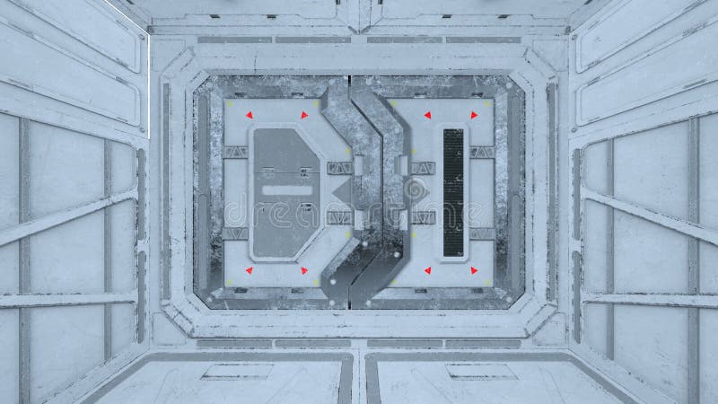 View through the Observation Deck and Window of the Spacecraft Stock ...