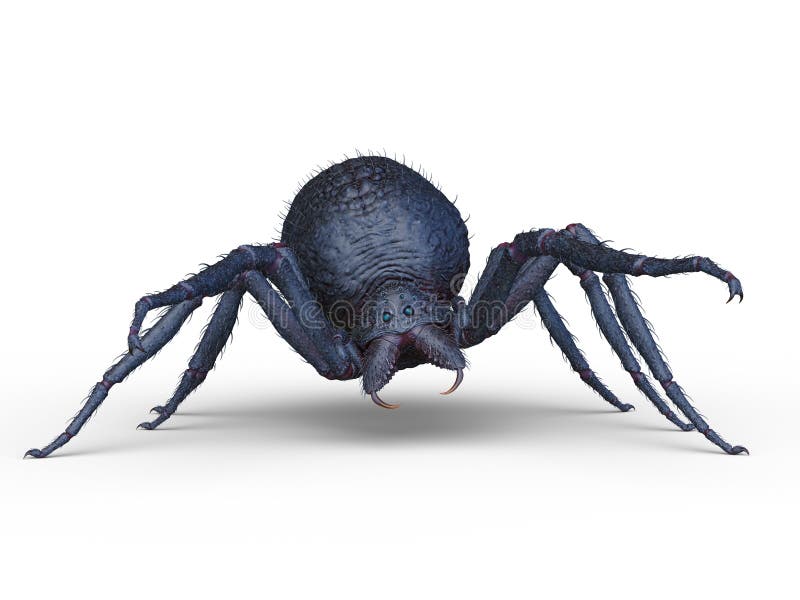 3D CG rendering of spider stock illustration. Illustration of spiders ...