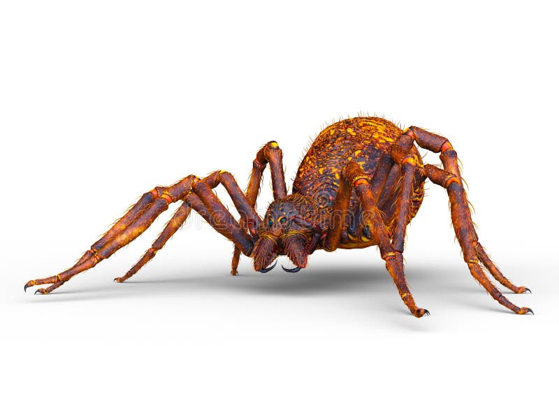 3D CG rendering of spider stock illustration. Illustration of ...