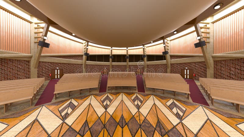 3D CG rendering of stage stock illustration. Illustration of rendering ...