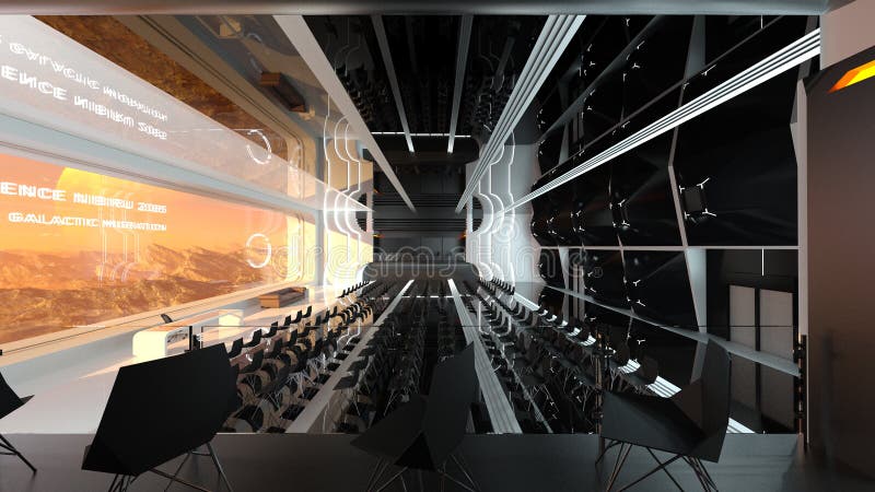 3D CG rendering of stage stock illustration. Illustration of venue ...