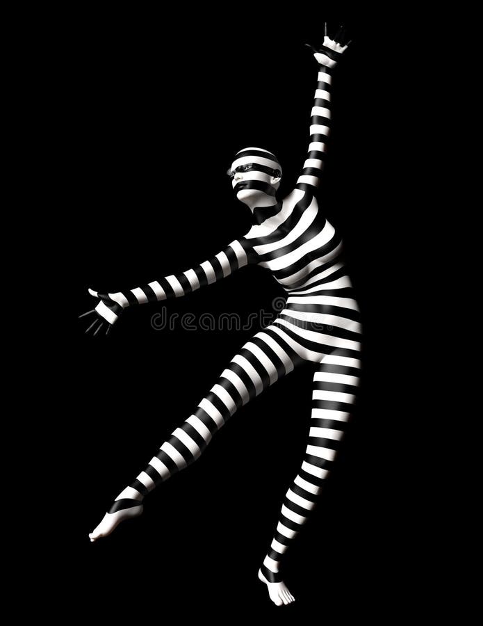 3d Rendering Stripe Classic Bed in Classic Bedroom Stock Illustration ...