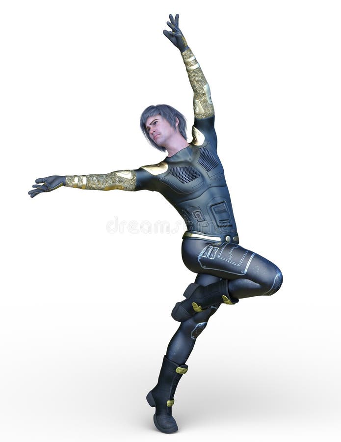 3D CG Rendering of Strong Man Stock Illustration - Illustration of ...