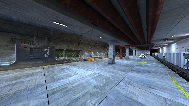 Submarine dock stock image. Image of horizontal, line - 99470485