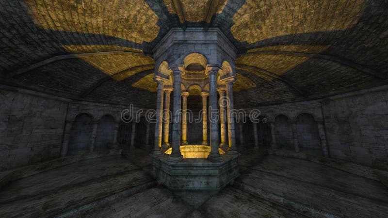 3D CG Rendering of Underground Stock Illustration - Illustration of ...