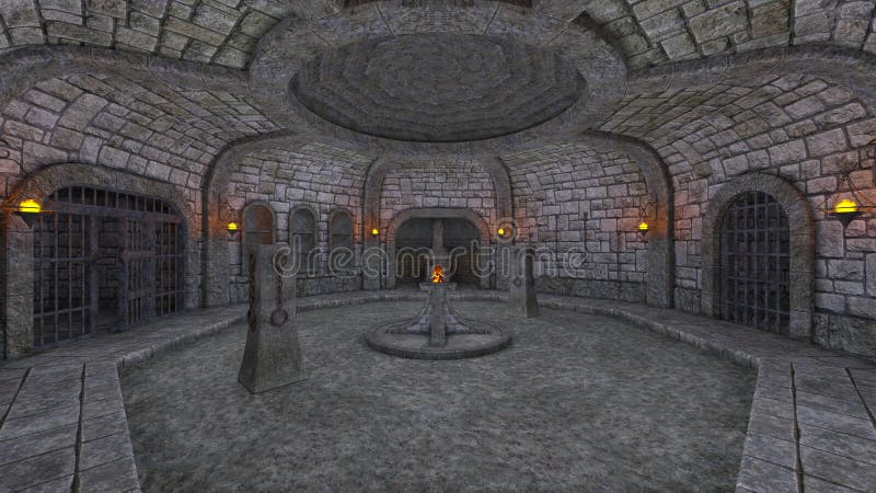 Underground fortress stock illustration. Illustration of archeology ...