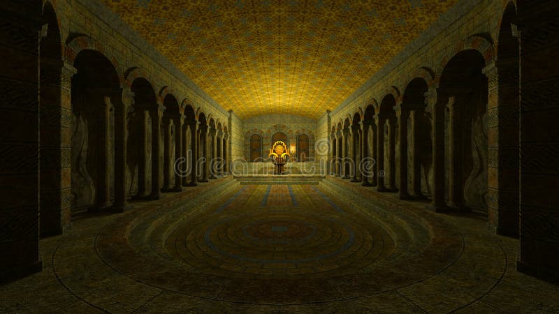 Underground temple stock illustration. Illustration of archeology ...