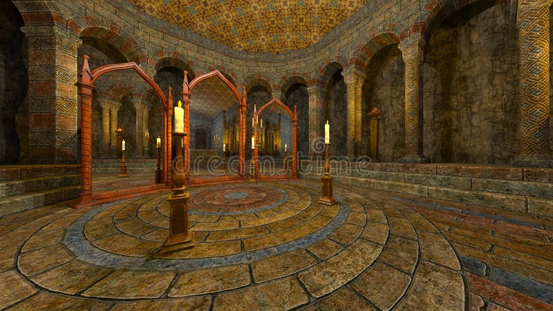 Underground temple stock photo. Image of mirror, stone - 105505276