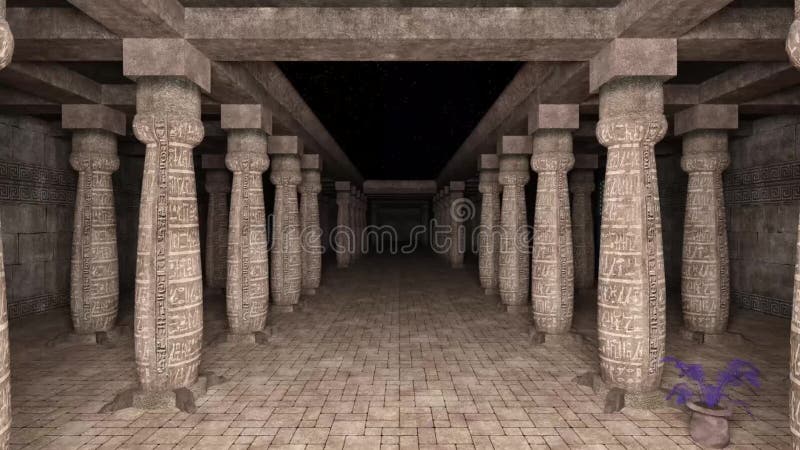 3D Rendering of the Underground Temple Stock Footage - Video of ...