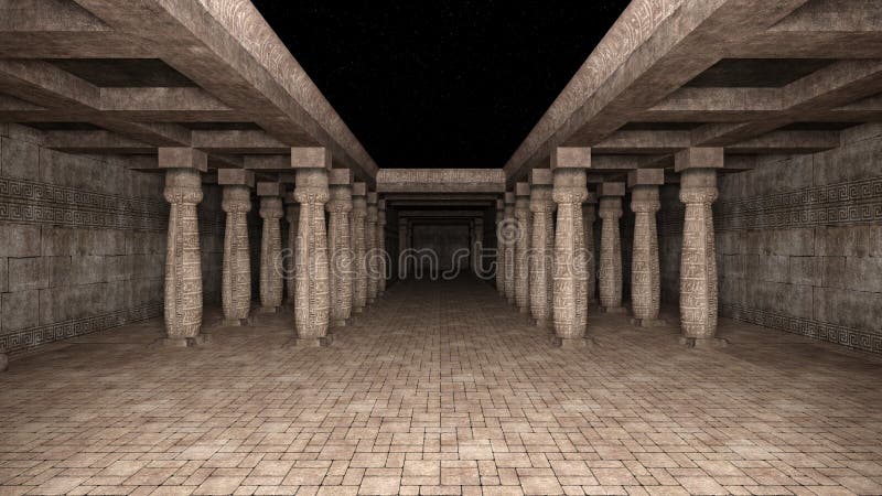 Underground temple stock illustration. Illustration of history - 112725175