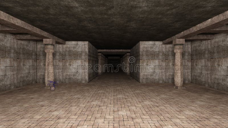 Underground temple stock illustration. Illustration of history - 112725181