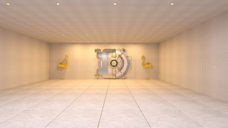 Vault room stock photo. Image of rendering, money, property - 113191182