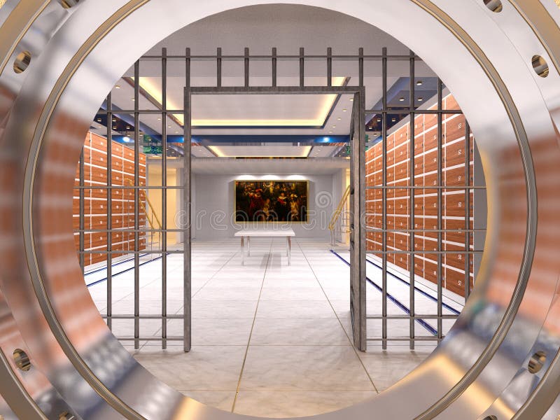 Vault room stock photo. Image of property, gilt, vault - 113191186