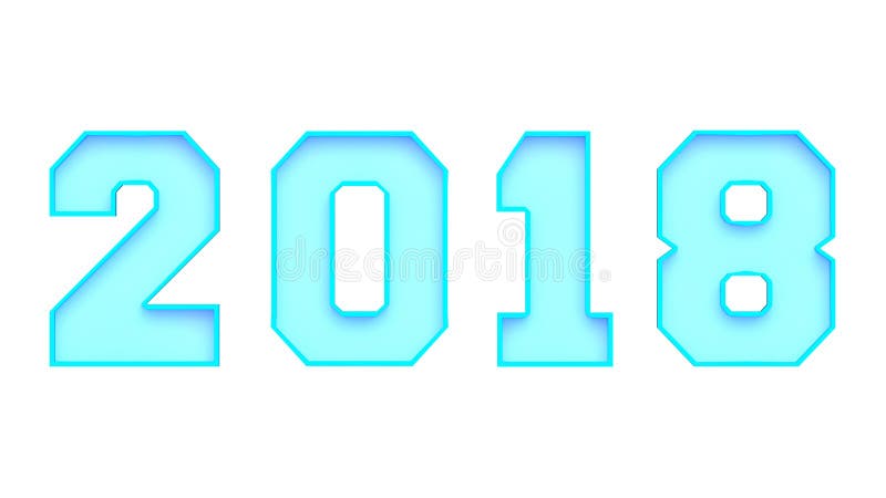 Year of 2018 stock photo. Image of year, white, beginning - 104512426