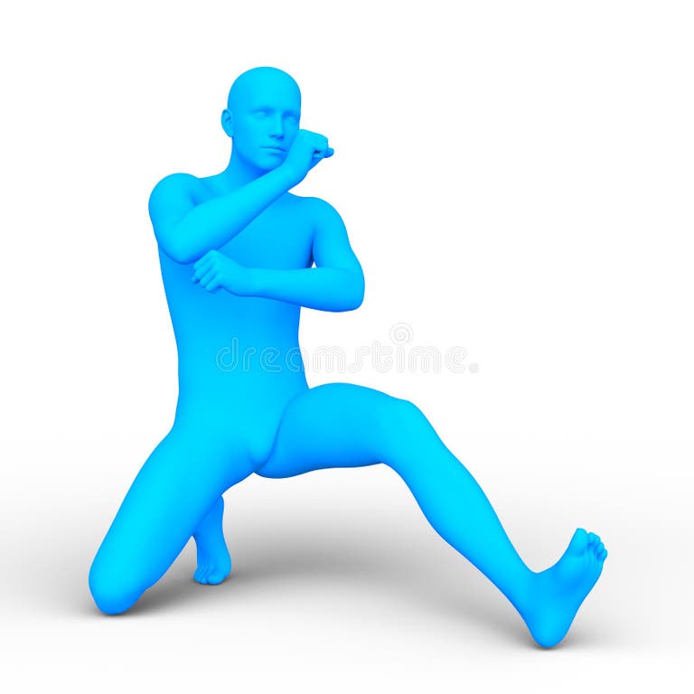 3D CG Rendering of Wire Frame Man Stock Illustration - Illustration of ...