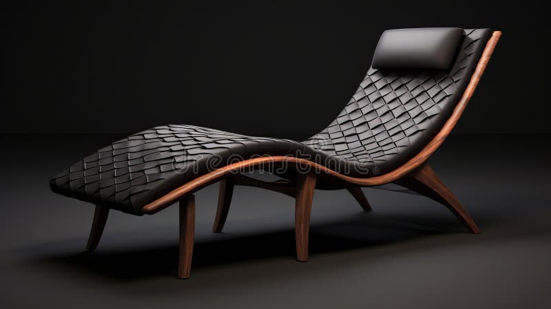 Woven Leather Lounge Chair 3d Model Royalty Free Download Stock ...