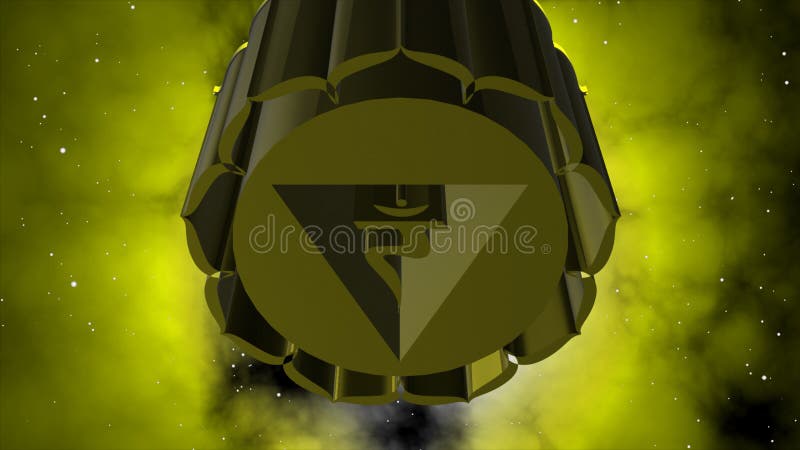 3D Chakra Symbol Solar Plexus Stock Illustration - Illustration of ...