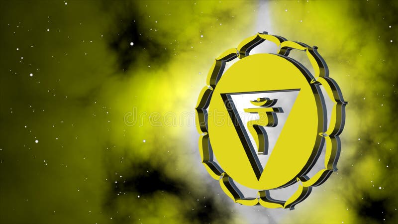 3D Chakra Symbol Solar Plexus Stock Illustration - Illustration of ...
