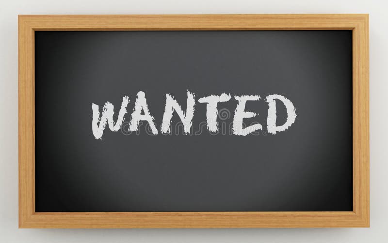 Chalkboard Wanted Stock Illustrations – 119 Chalkboard Wanted Stock ...
