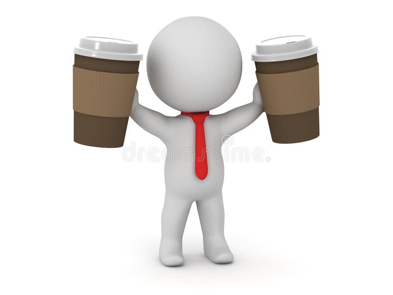 3d Man Coffee Stock Illustrations – 2,125 3d Man Coffee Stock ...