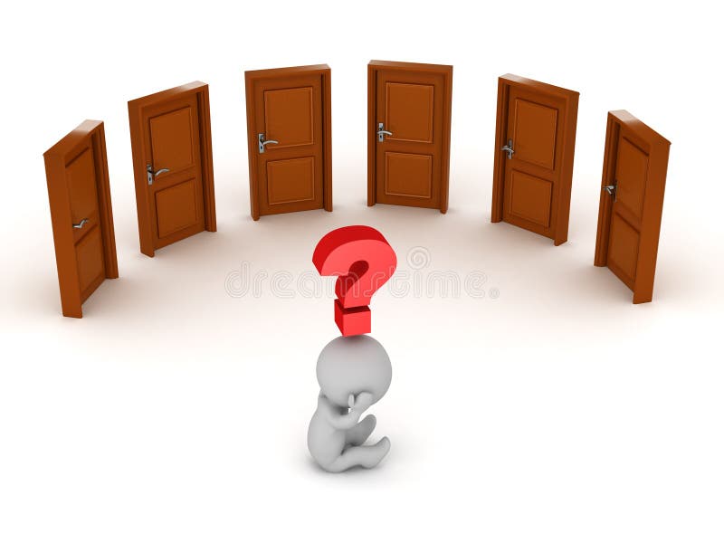 Confused by Too Many Choices Arrow Street Signs Stock Illustration ...