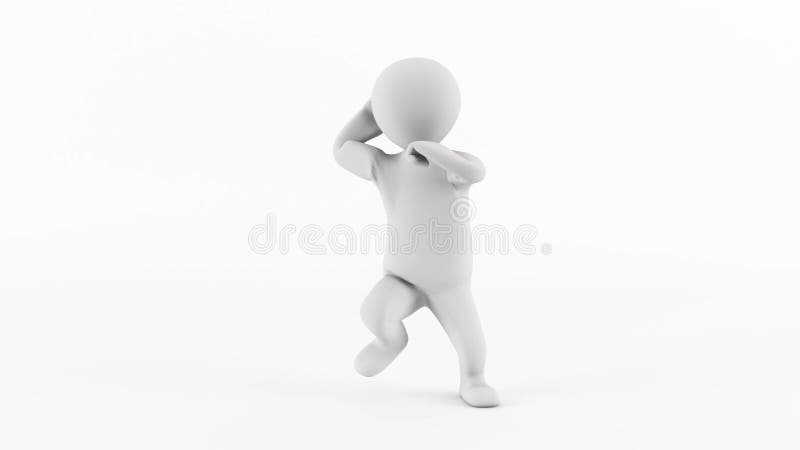 3D Character Dance Animation Stock Footage - Video of exercise ...