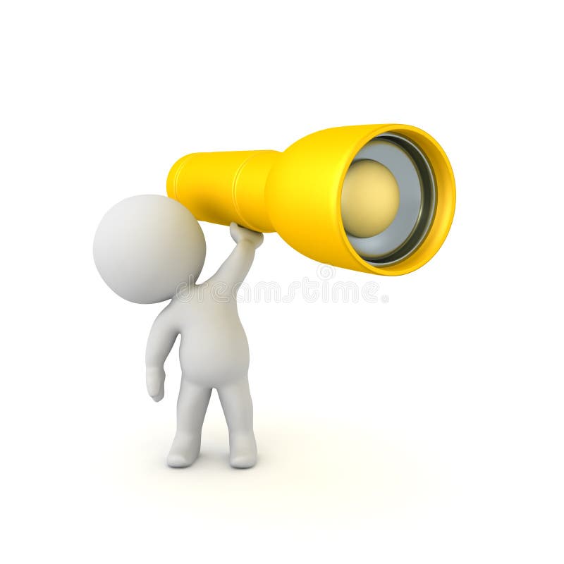 3d Character Holding Flashlight Stock Illustrations – 13 3d Character ...