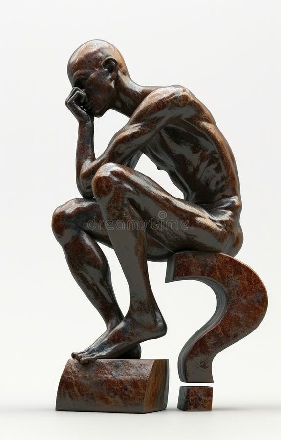 3d Character: an Inquisitive Figure Adorned with a Dynamic Question ...