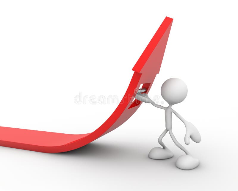 Improve Arrow In Target - Successful Improvement Goal Stock ...