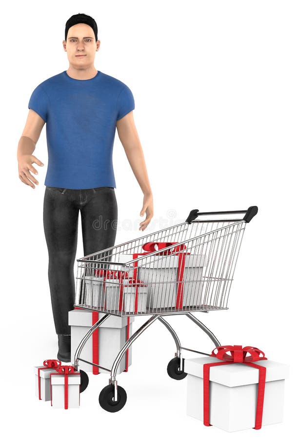 3d Man Present Boxes Stock Illustrations – 255 3d Man Present Boxes ...