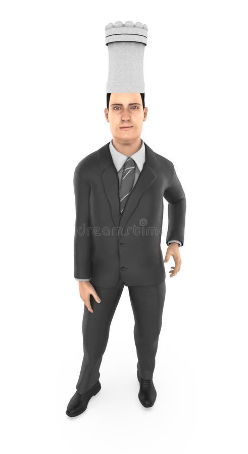 3d character , man chef stock illustration. Illustration of cooker ...