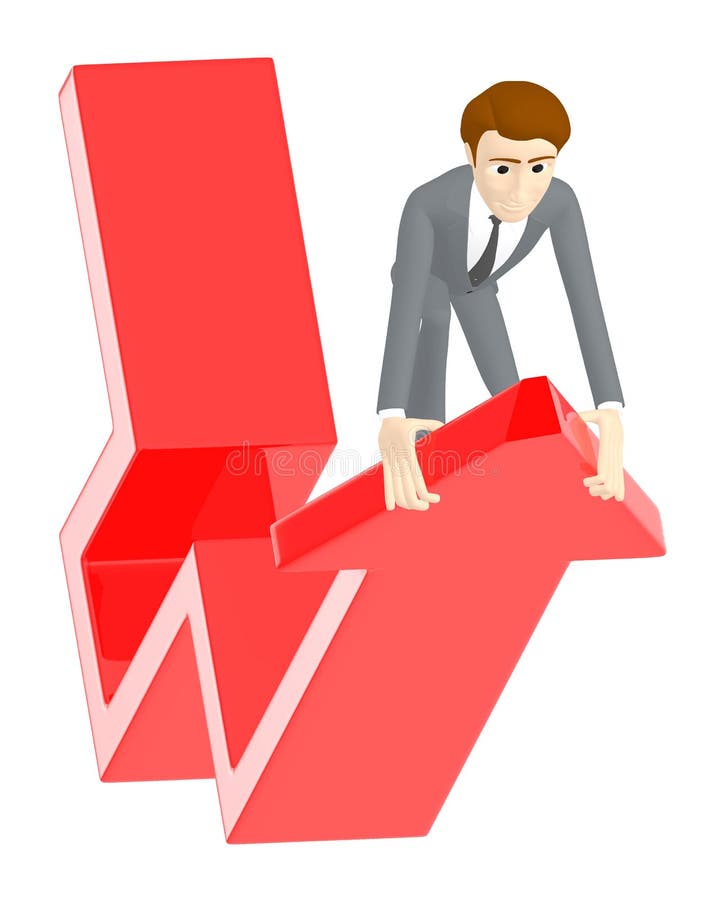 3d Man Climbing Arrow Stock Illustrations – 208 3d Man Climbing Arrow ...