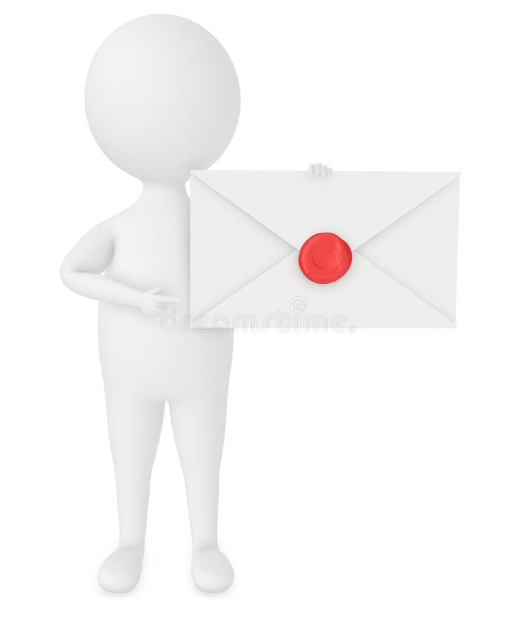 3d Man Postal Envelope Stock Illustrations – 171 3d Man Postal Envelope ...