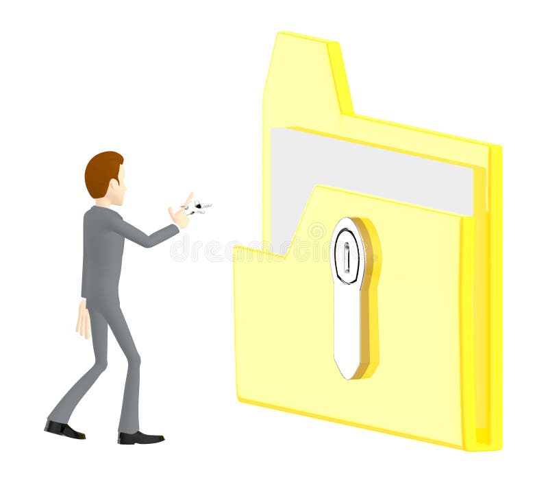 Folder Lock, Protection and Security Vector Icons Set Cyber Computer ...