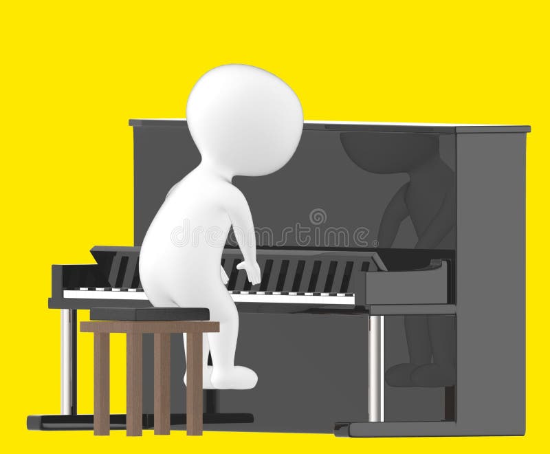 3d Man Playing Piano Stock Illustrations – 60 3d Man Playing Piano ...