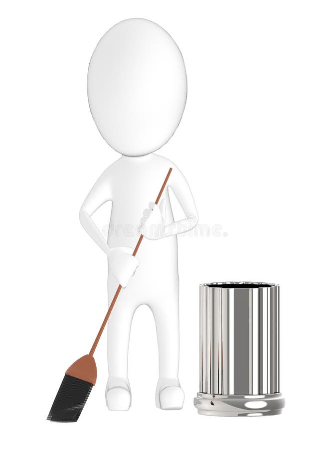 3d Man Sweeping Stock Illustrations – 80 3d Man Sweeping Stock ...