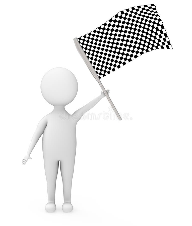 3d Man Holding Red Flag Stock Illustrations – 189 3d Man Holding Red ...