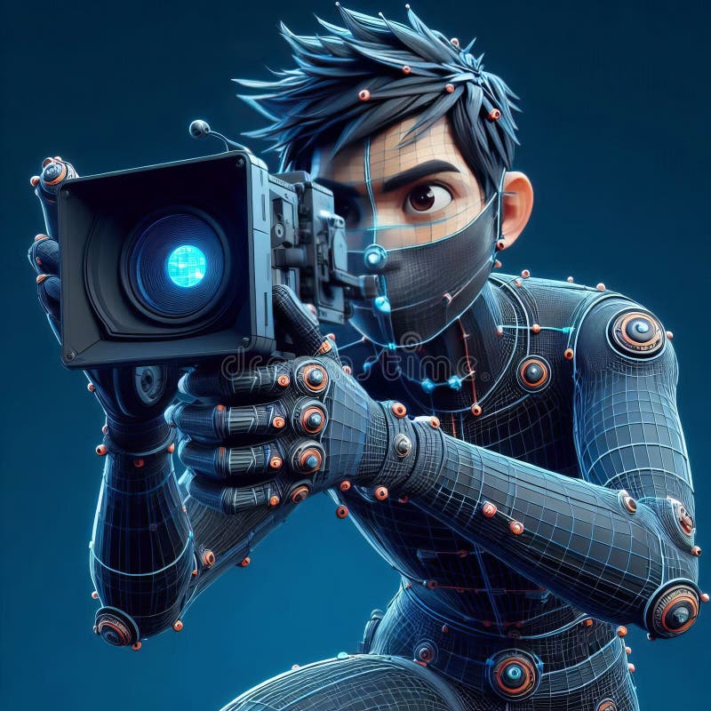 39 40. 3D Character Motion Capture_ Recording and Tran Stock Photo ...