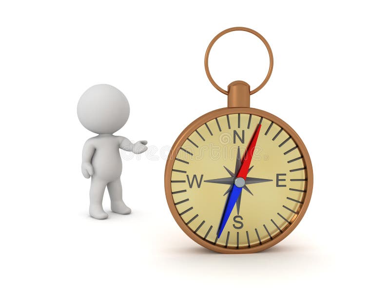 Compass 3d Rendering Isometric Icon. Stock Vector - Illustration of ...