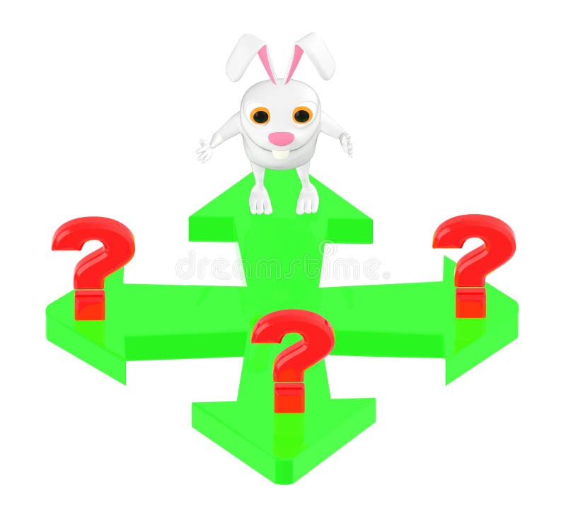 Confused Rabbit stock vector. Illustration of frown, confused - 10247647