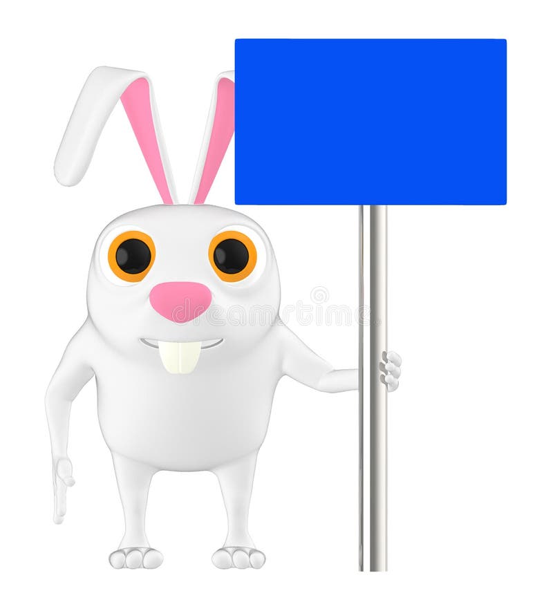 Rabbit Holding Empty White Board Stock Illustrations – 71 Rabbit ...