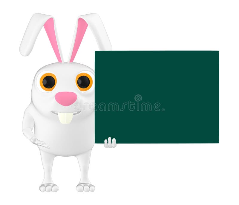 Rabbit Holding Empty White Board Stock Illustrations – 71 Rabbit ...