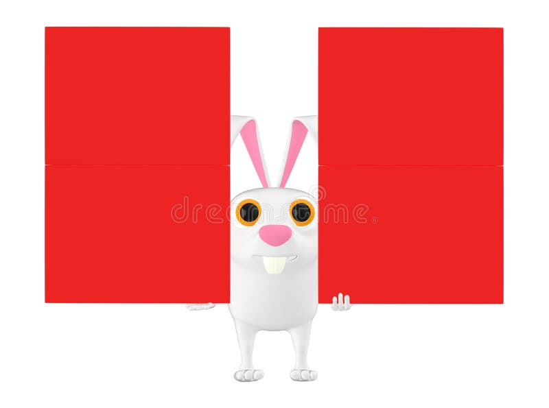 Rabbit Holding Empty White Board Stock Illustrations – 51 Rabbit ...