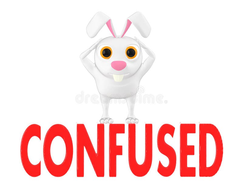 Confused Rabbit stock vector. Illustration of frown, confused - 10247647