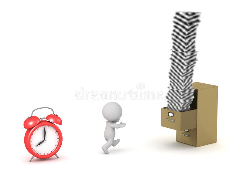 Running 3d Man Alarm Clock Stock Illustrations – 88 Running 3d Man ...